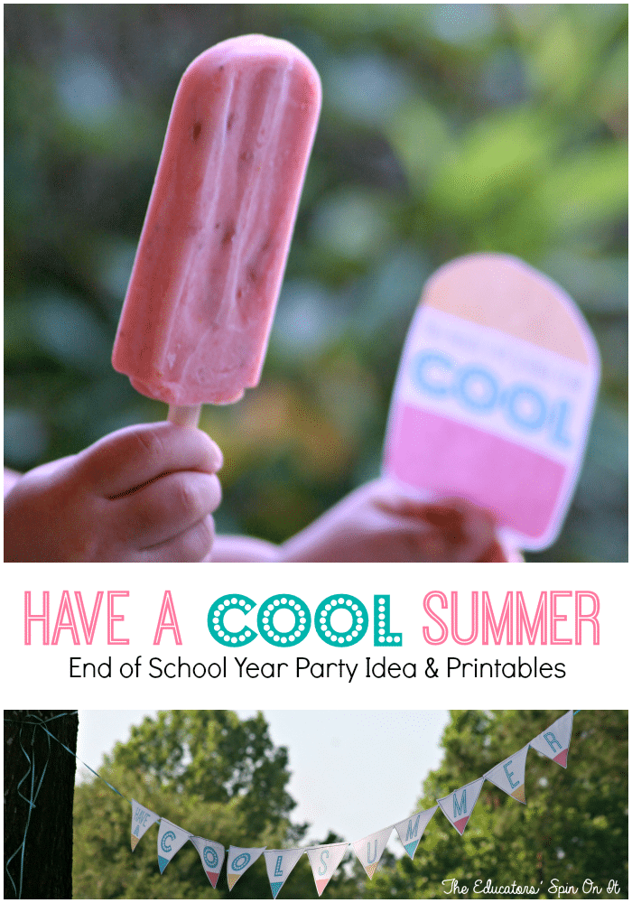 Ice Cream Themed Class Project for End of School Year