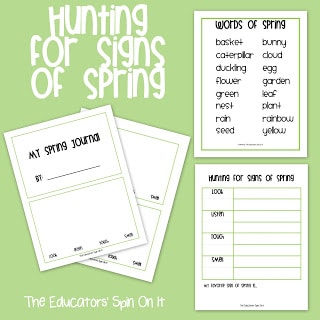 Printable Spring Observation Checklist and Journal
