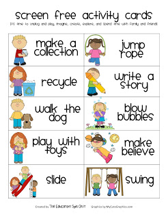 Screen Free Week Activities and Resources - The Educators' Spin On It