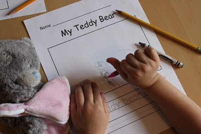 Teddy Bear Writing Activity for Kids - The Educators' Spin On It