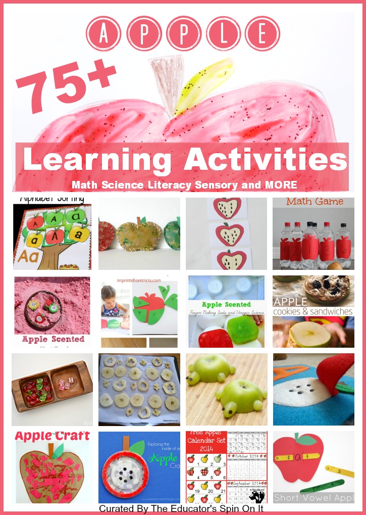 Apple Theme Preschool Activities for Math, Reading & More!!!