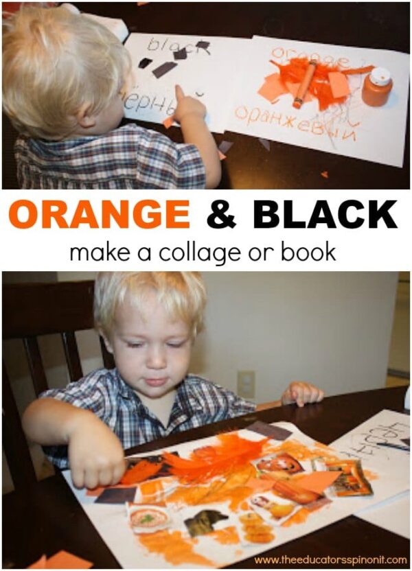 Make a Collage with Your Toddler - Turn it into a Book