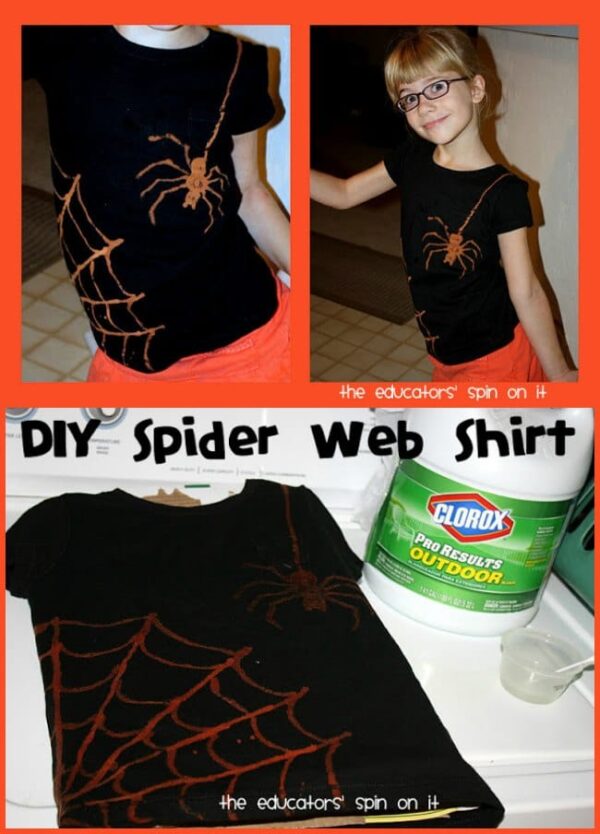 DIY Spider Web T-shirt - The Educators' Spin On It