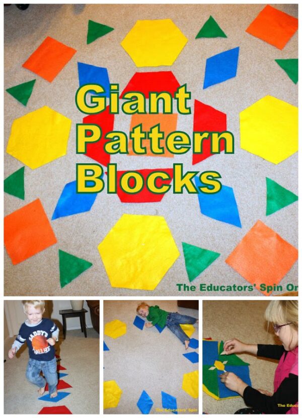 Giant Pattern Blocks – Teaching Math to Tots with Movement - The ...