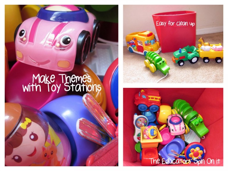 Ideas for Creating and Storing Toy Stations - The Educators' Spin On It