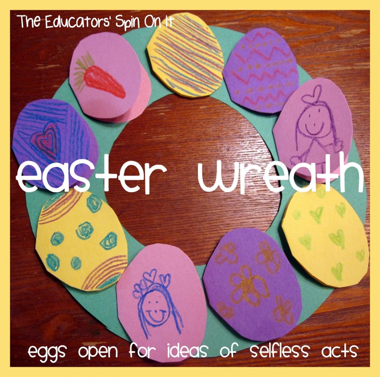 Easter Egg Wreath for Kids - The Educators' Spin On It