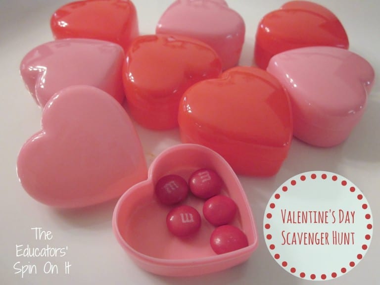 Valentine’s Day Scavenger Hunt with Free Printables - The Educators ...