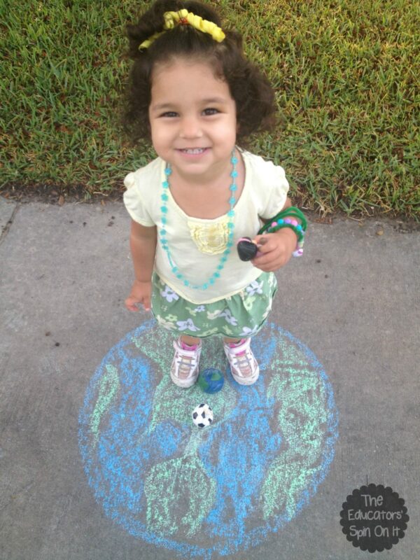 Earth Day Play with Chalk - The Educators' Spin On It