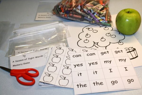 Learning Apple Sight Word Game for Kids