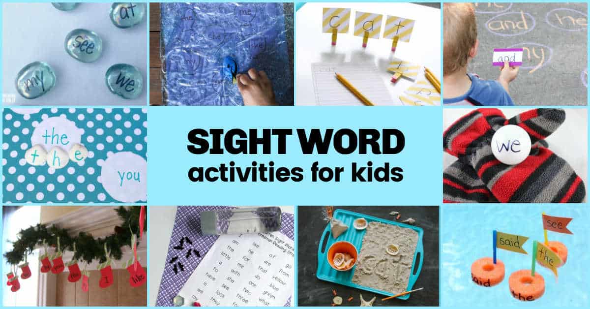 Fun Sight Word Activities for Kids - The Educators' Spin On It