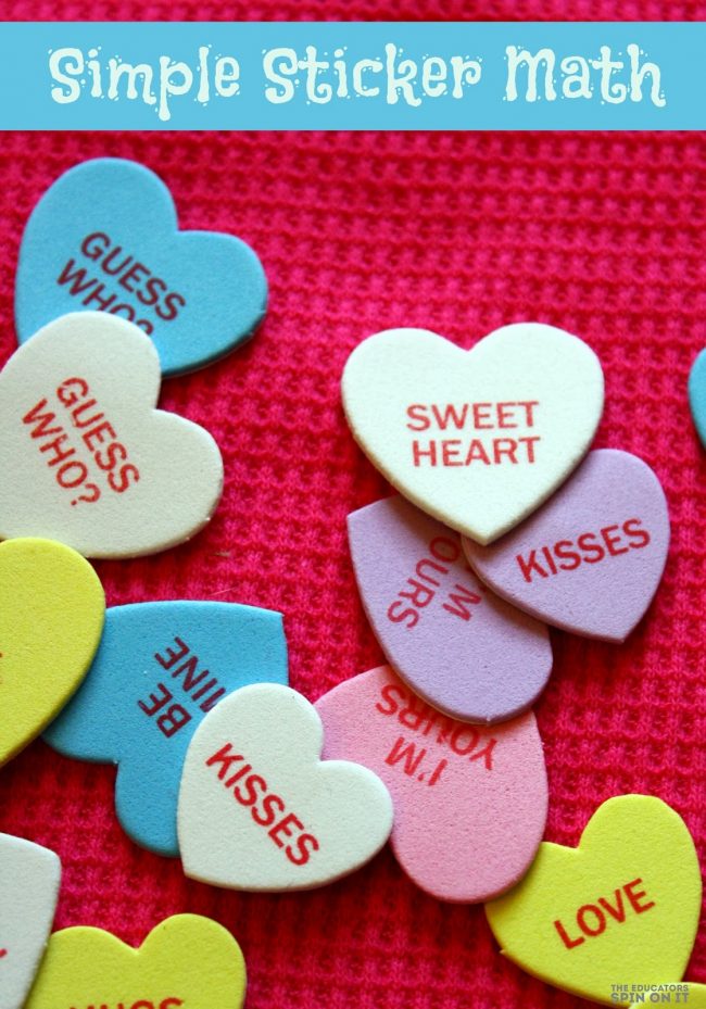 Simple Sticker Math Activity for Preschool - The Educators' Spin On It