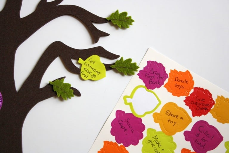 Acts of Kindness Tree with leaves for Kids - The Educators' Spin On It