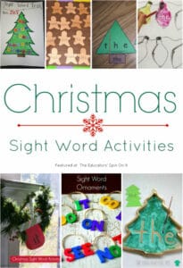 Christmas Themed Sight Word Activities - The Educators' Spin On It