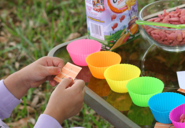 Goldfish Snack Time Math Game for Kids - The Educators' Spin On It