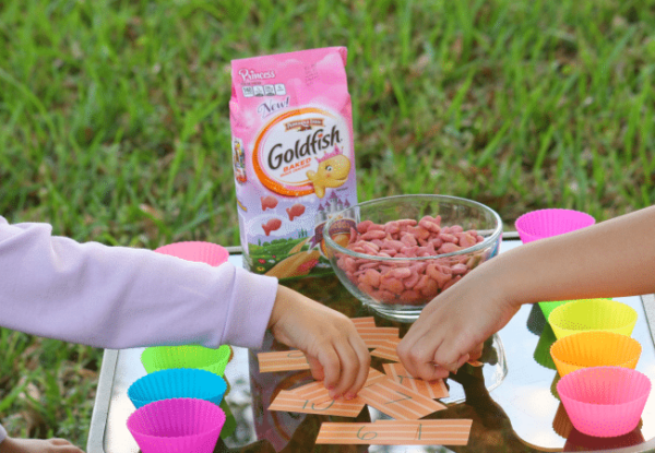 Goldfish Snack Time Math Game for Kids - The Educators' Spin On It