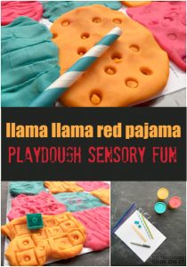 Llama Llama Red Pajama Playdough Sensory Play - The Educators' Spin On It