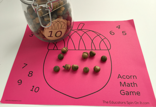 Acorn Math Game for Kids - The Educators' Spin On It