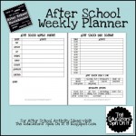 After School Weekly Planner - The Educators' Spin On It