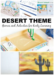 Desert Animal Writing Prompt for young children