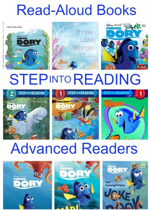Fill Your Bookshelves with Finding Dory Books for Kids