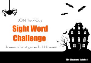 Bat Themed Sensory Bottle Sight Word Game for Beginning Readers - The ...