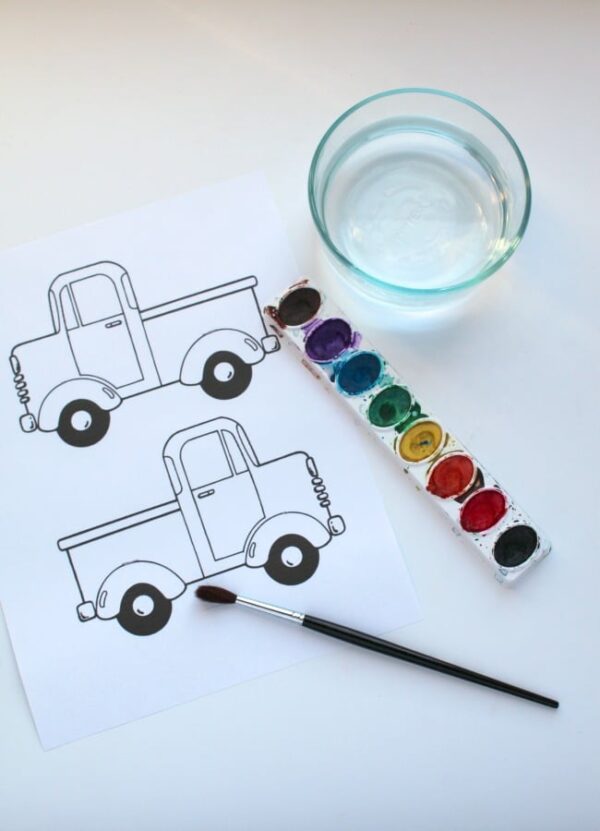 How to Make a Little Blue Truck Craft for Kids Story Play