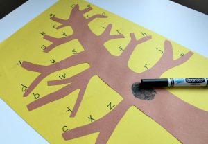 Printable Owl Themed Alphabet Game for Preschoolers