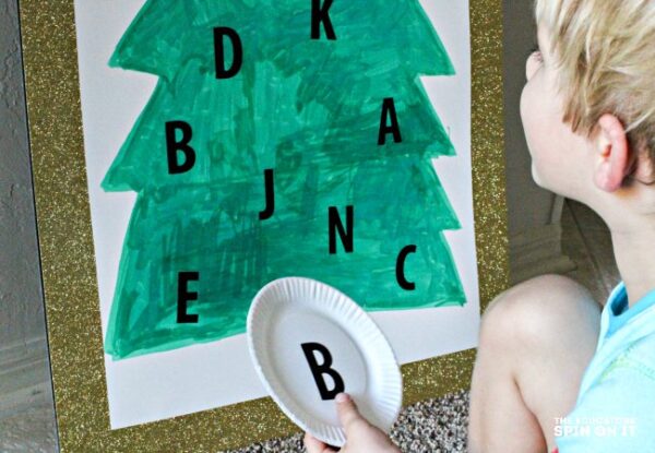 Christmas Tree Letter Recognition Activity for Kids