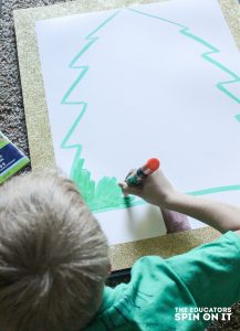 Christmas Tree Letter Recognition Activity for Kids