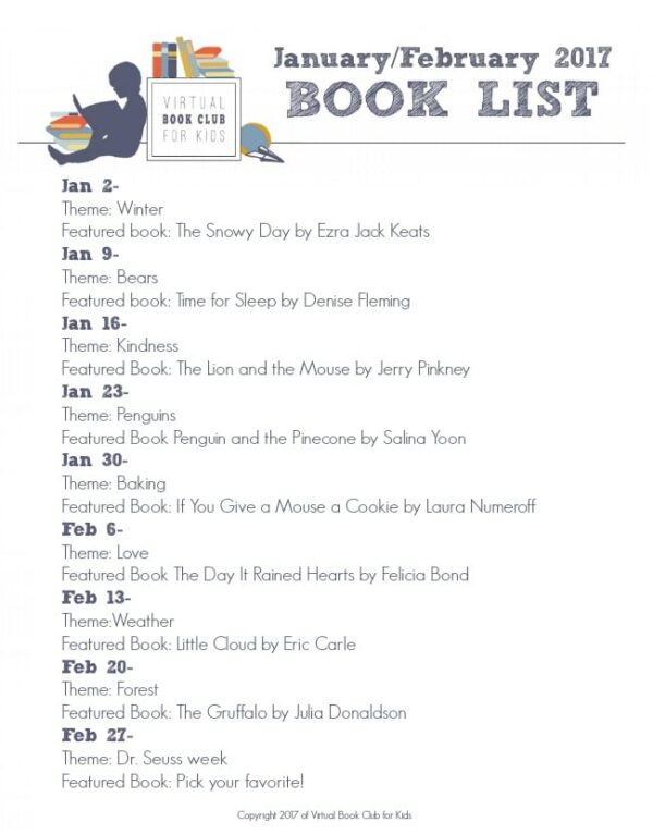 January Books for Kids Featured at the Virtual Book Club
