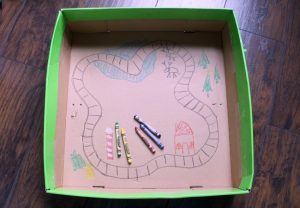 Building A Moving Polar Express Train Ride with Preschoolers