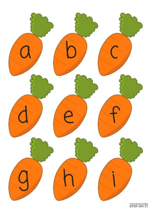 Sidewalk Chalk Bunny Alphabet Game with Printable