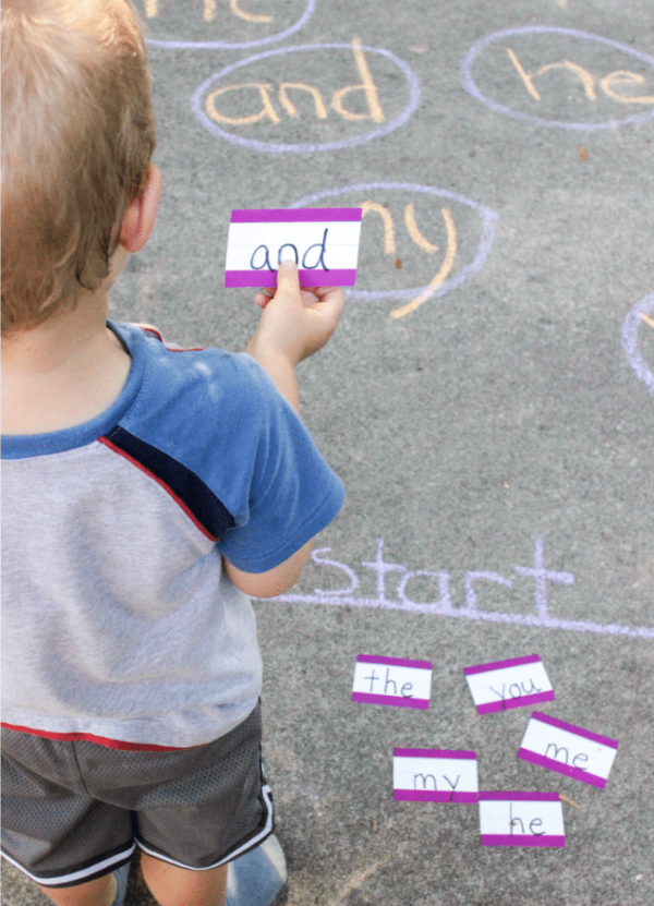 Learn to Read Sight Words with this FUN Movement Sidewalk Chalk Sight ...