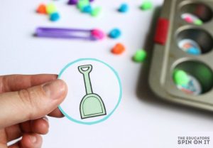 BEACH Unit: Make and Play a Summer Muffin Tin Syllable Counting Game