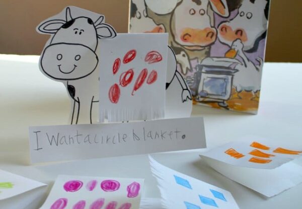 Click Clack Moo Activity with Shapes - The Educators' Spin On It