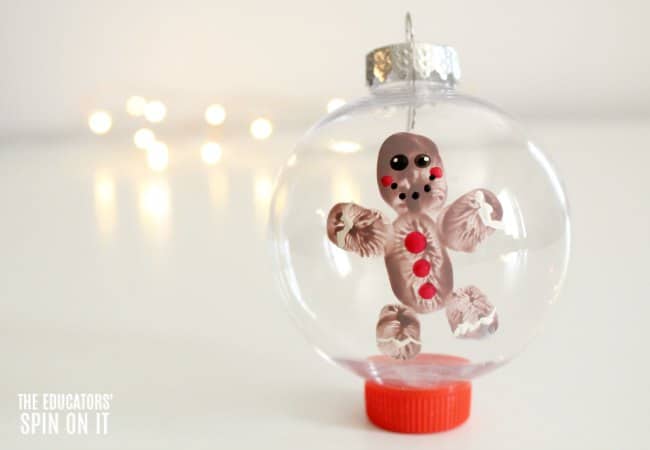 Fingerprint Gingerbread Man Ornament