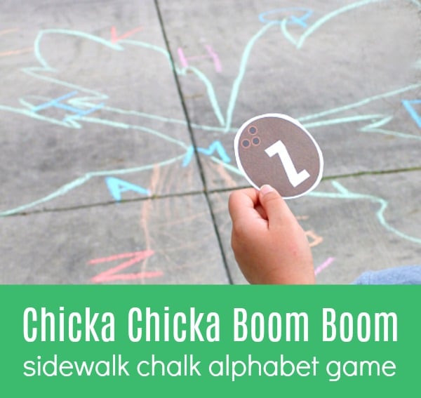 Sidewalk Chalk Chicka Chicka Boom Boom Alphabet Game - The Educators ...