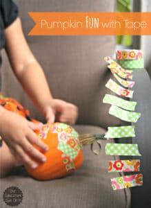 Pumpkin Fun with Washi Tape for Preschoolers & Tots - The Educators ...