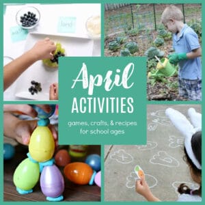 April Activities for Kids After School {Free Activity Calendar}