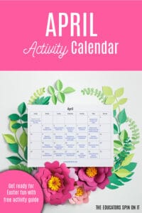 April Activities for Kids After School {Free Activity Calendar}