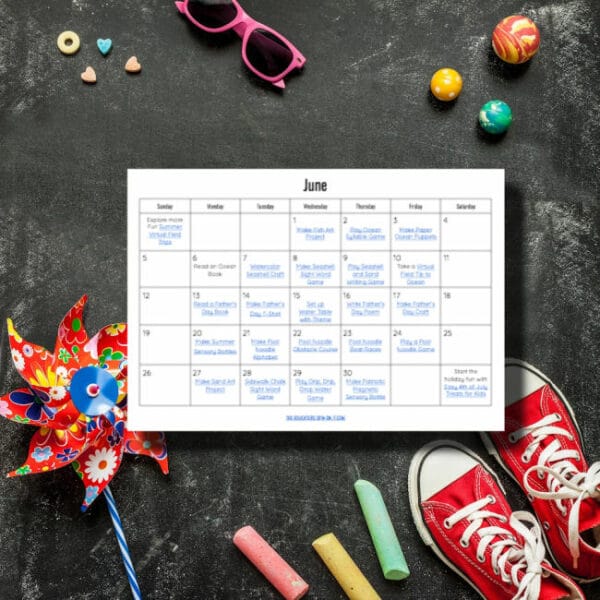 June Activities for Kids {Free Summer Activity Calendar} - The ...