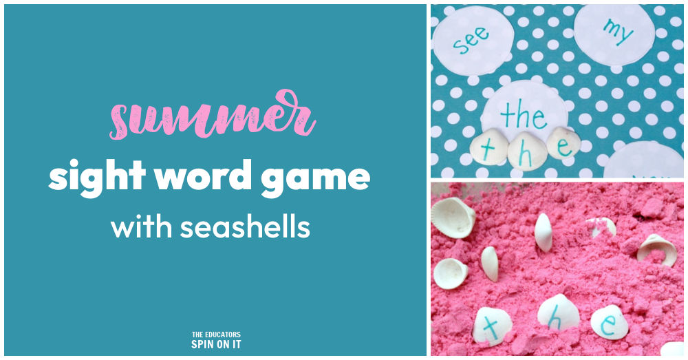 Summer Sight Word Game with Sea Shells