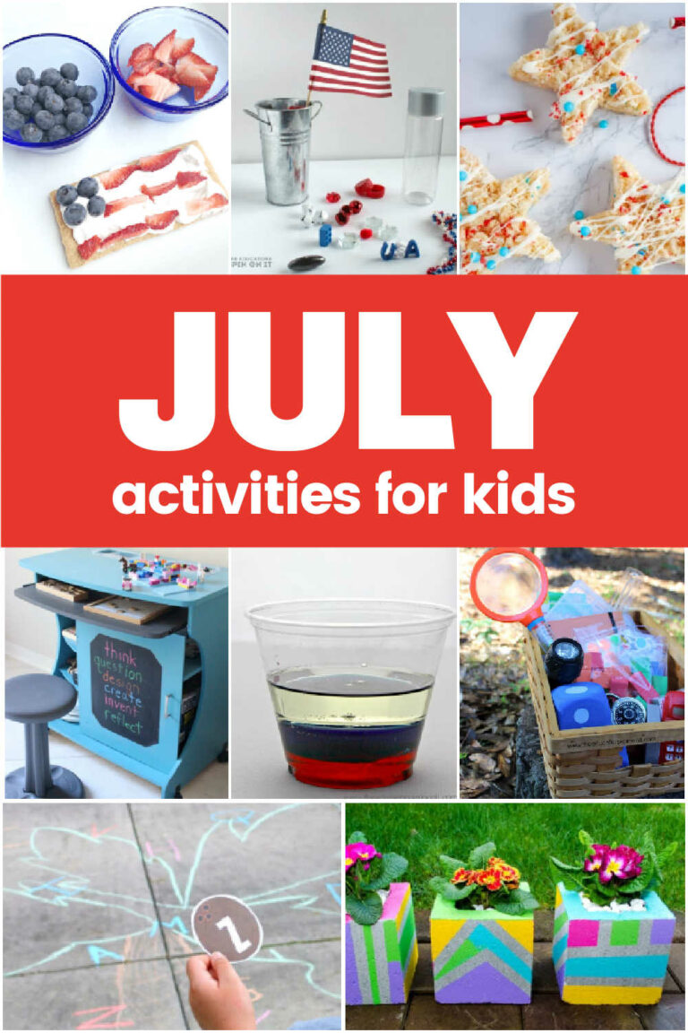 July Activities for Kids {Free Summer Activity Calendar} - The ...