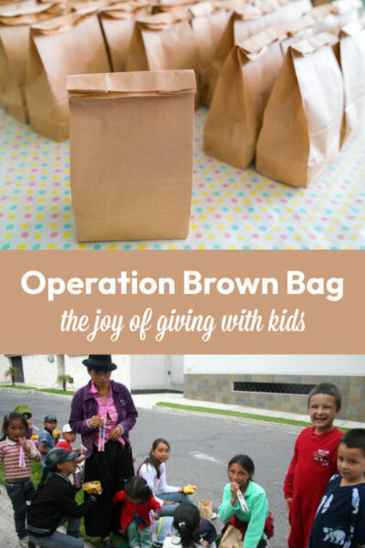 The Joy of Giving: Operation Brown Bag - The Educators' Spin On It