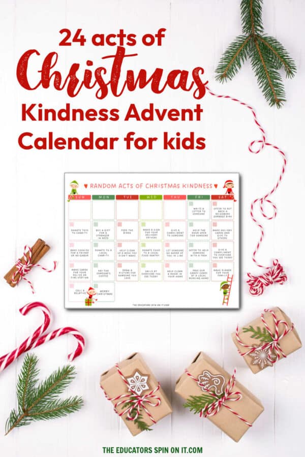 24 Random Acts of Christmas Kindness Advent Calendar - The Educators ...