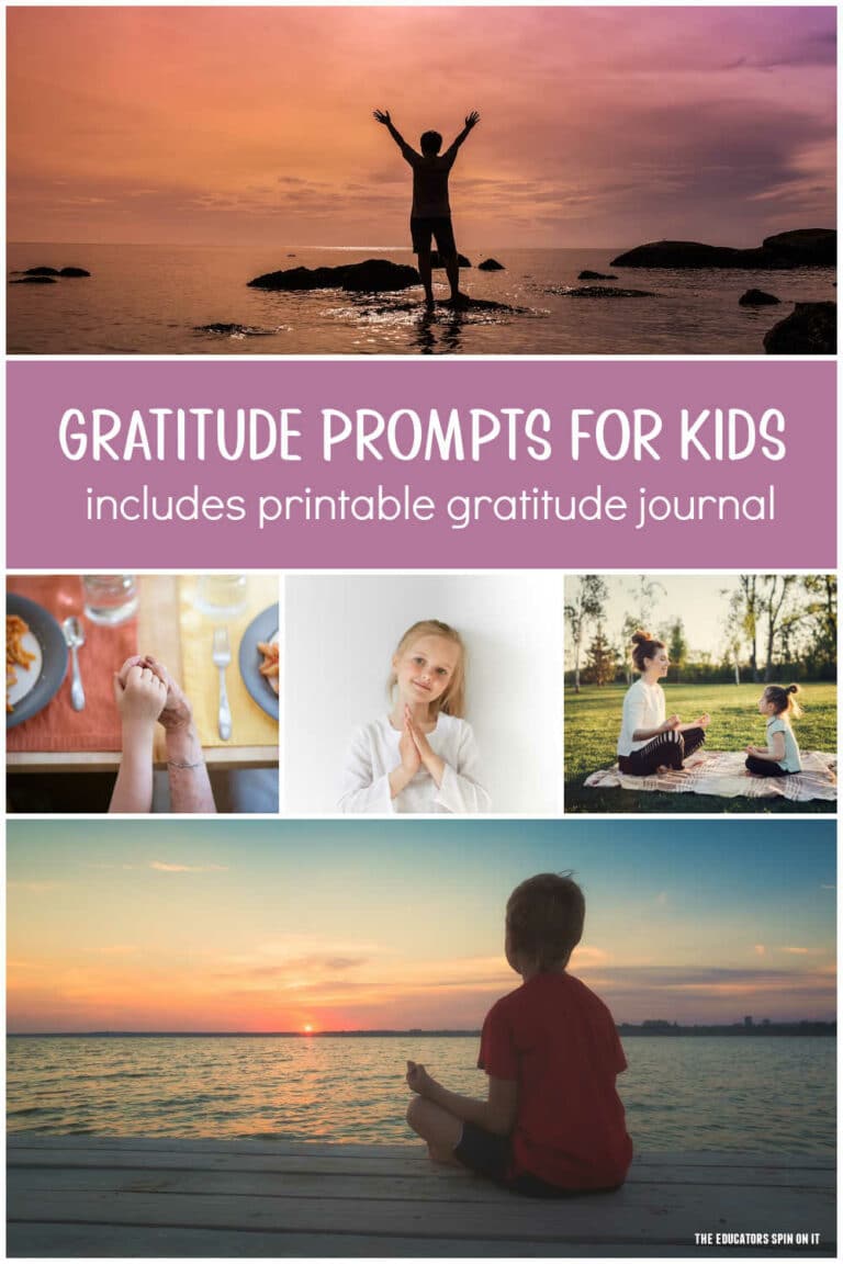 Simple 30-Day Gratitude Prompts for Kids - The Educators' Spin On It