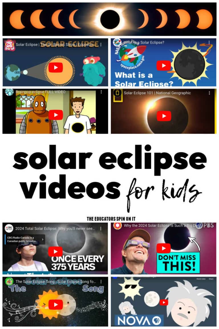 Solar Eclipse Videos and Activities for Kids - The Educators' Spin On It