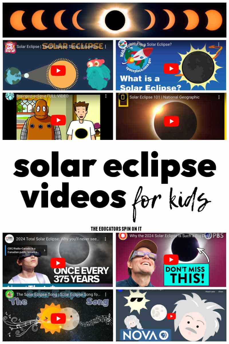 Solar Eclipse Videos and Activities for Kids - The Educators' Spin On It