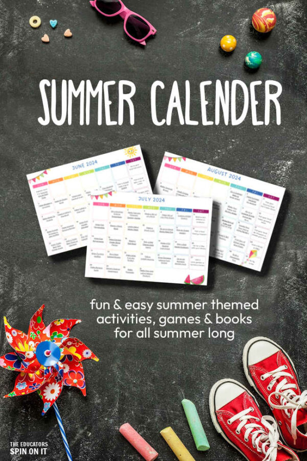 Summer Activity Calendar Bundle - The Educators' Spin On It
