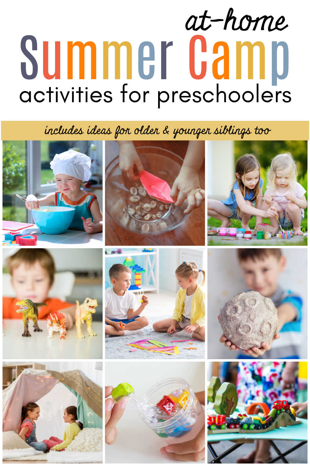 Easy At-Home Summer Camp Activities for Preschoolers and Toddlers ...